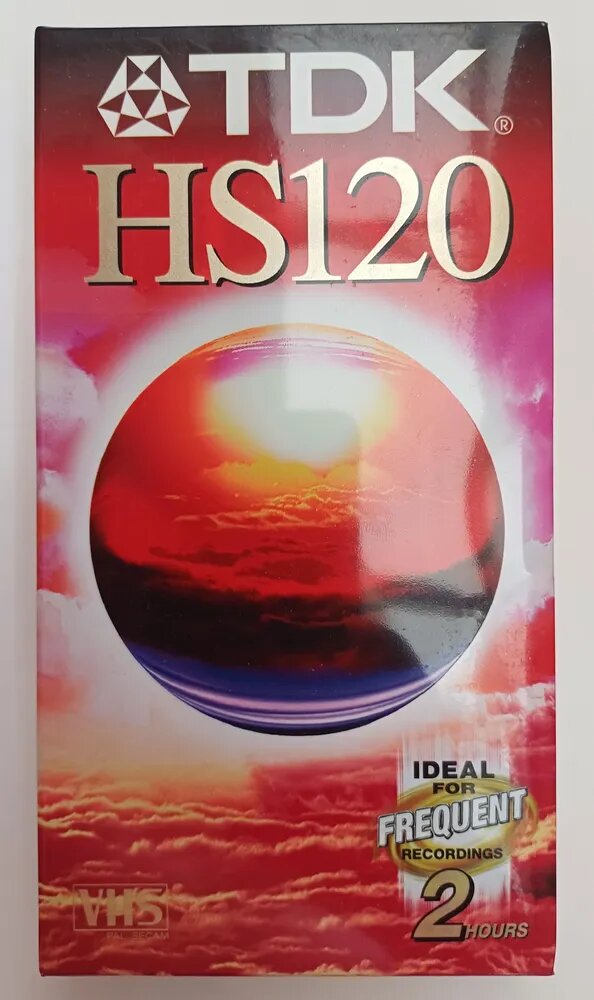 Видеокассета для записи формата VHS TDK HS120