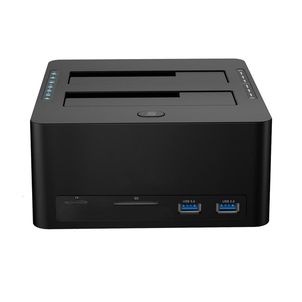 Док-станция SATA3–USB3.0 для двух жёстких дисков