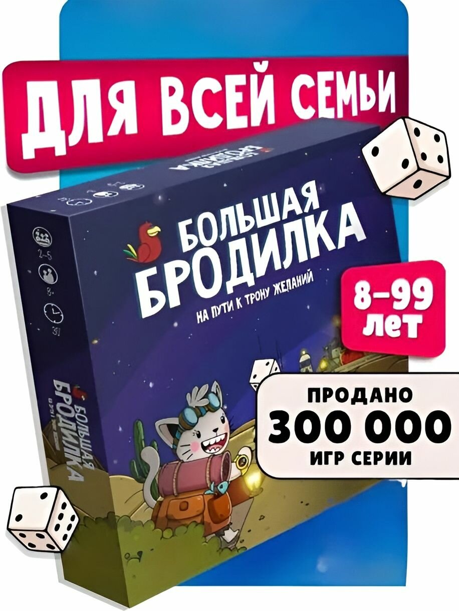Настольная игра Большая Бродилка. На пути к трону желаний.