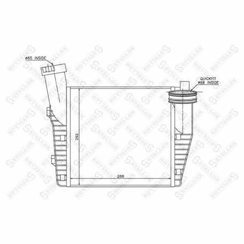 Интеркулер Stellox 1040083SX для Audi Q7; VW Touareg