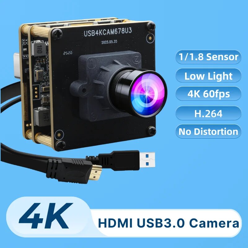 ELP 4K HD камера с объективом 10-55mm CS — фото 1