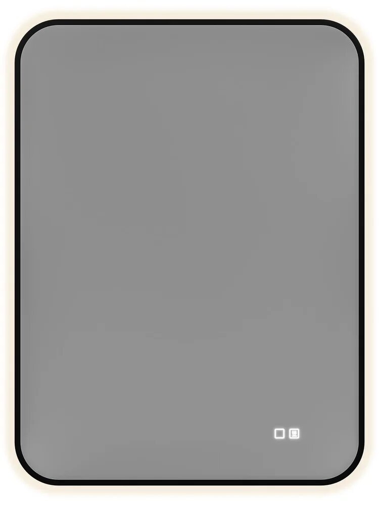 Зеркало Aquanet Контур 600х800 LED TX антипар, черный 367661