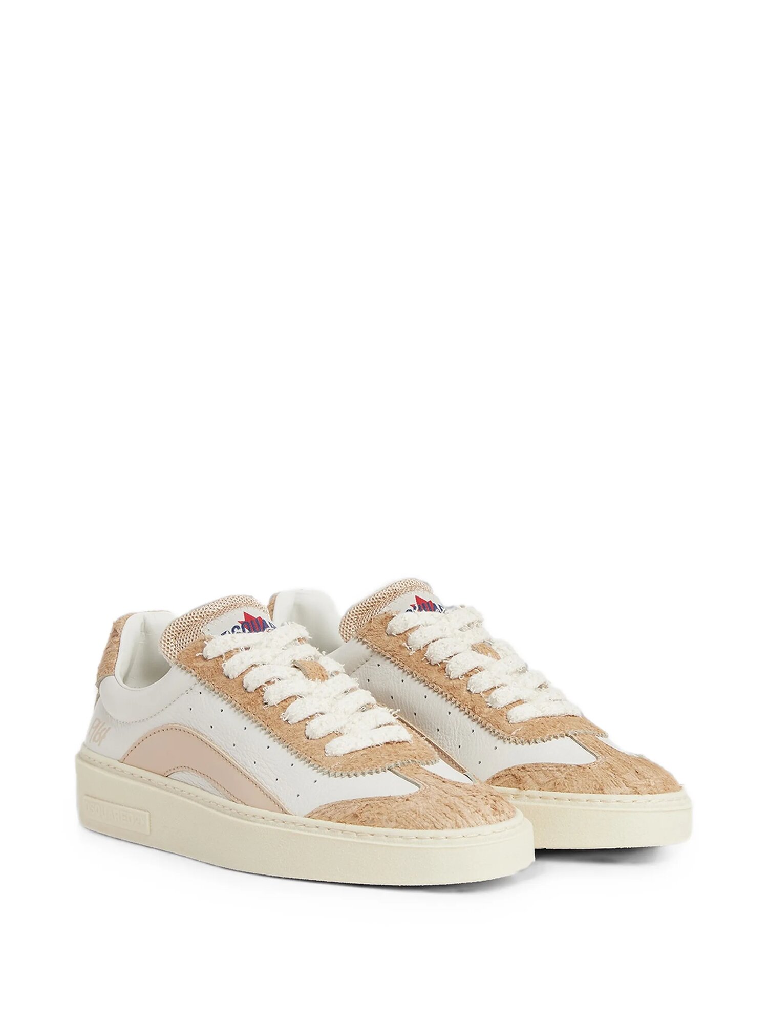 Кроссовки DSQUARED2 Rider sneakers, размер 39-40, бежевый/белый — фото 1