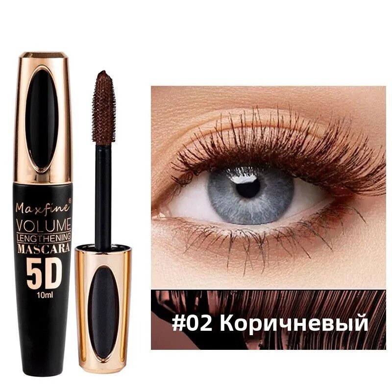 Водостойкая тушь для ресниц MAXFINE 5D Color