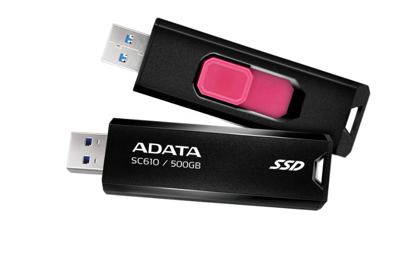 Внешний SSD диск ADATA SC610 500Gb, [SC610-500G-CBK/RD]