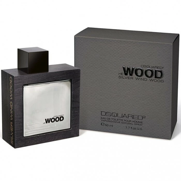 Мужской eau de toilette Dsquared 2 He Wood Silver Wind Wood 50 мл / Дискваред 2 Хи Вуд Сильвер Винд Вуд