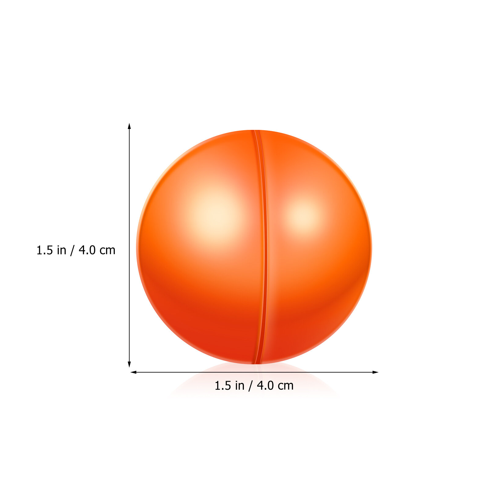 25 Шаров Для Розыгрышей Лотереи Из Пластика Оранжевого Цвета 4 00X4 00X4 00Cm