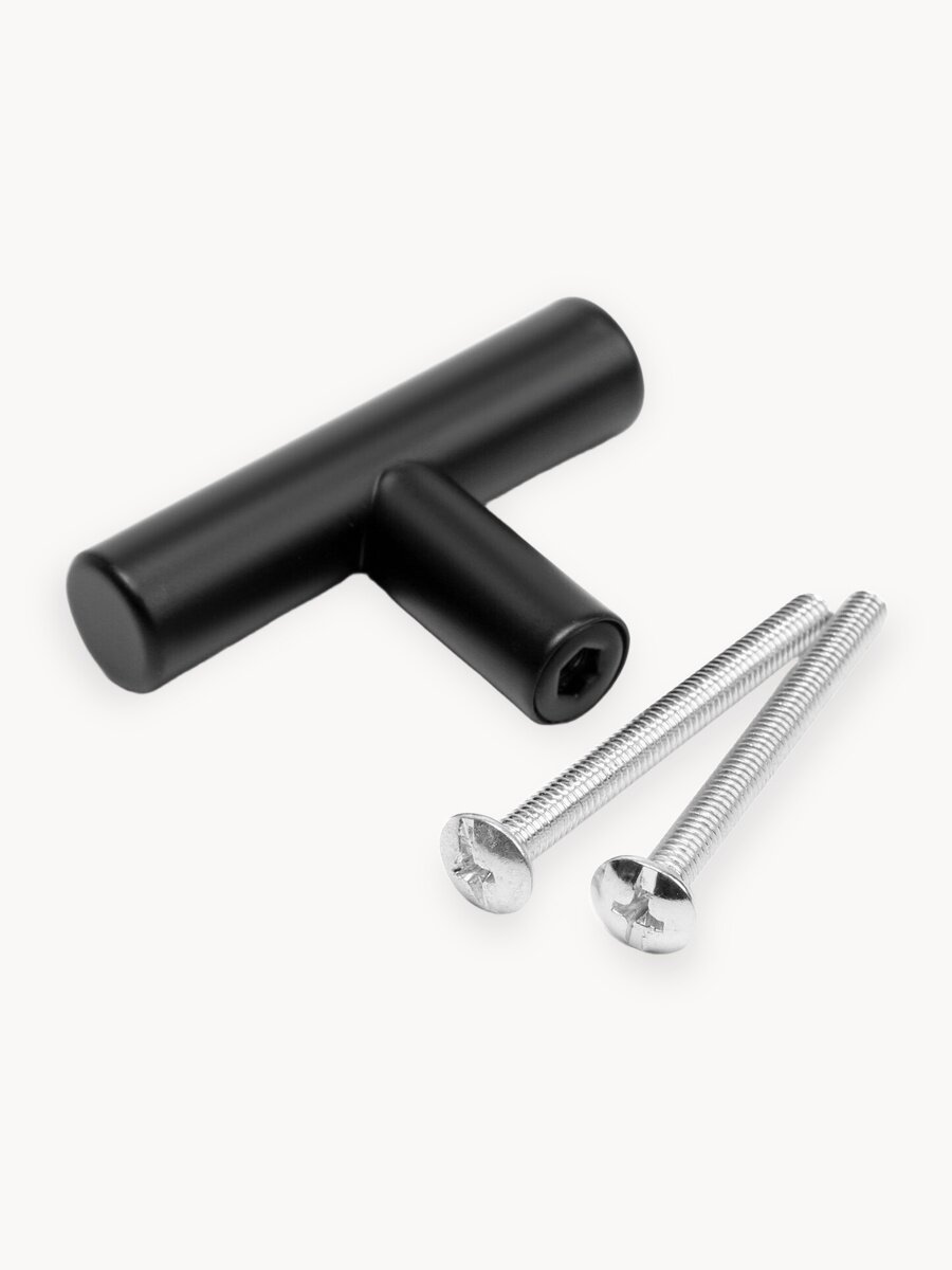 Ручка-кнопка CAPPIO PK332 LIGHT, диаметр 12 мм, металл, цвет черный