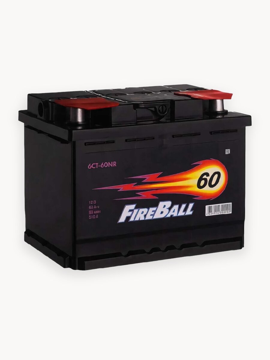 Аккумулятор FireBall 560108020, для грузовиков, кальциевый, 60 А/ч