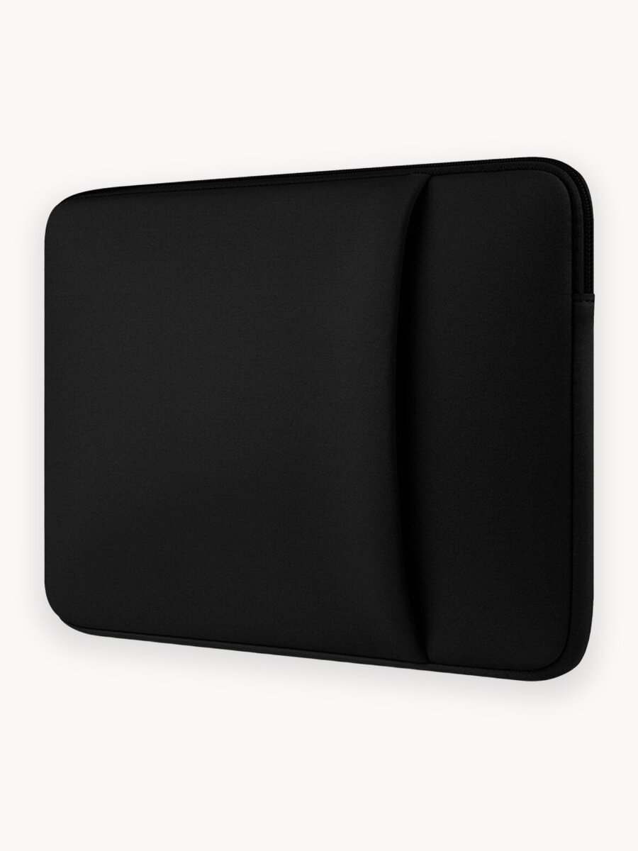 Чехол-папка-футляр-конверт на молнии MyPads M146-287 для ноутбуков Irbis Acer Lenovo Prestigio Xiaomi Digma MSI Macbook с диагоналями 15.6/ 16 дюймов из качественной хлопковой ткани с отделением для планшета черная