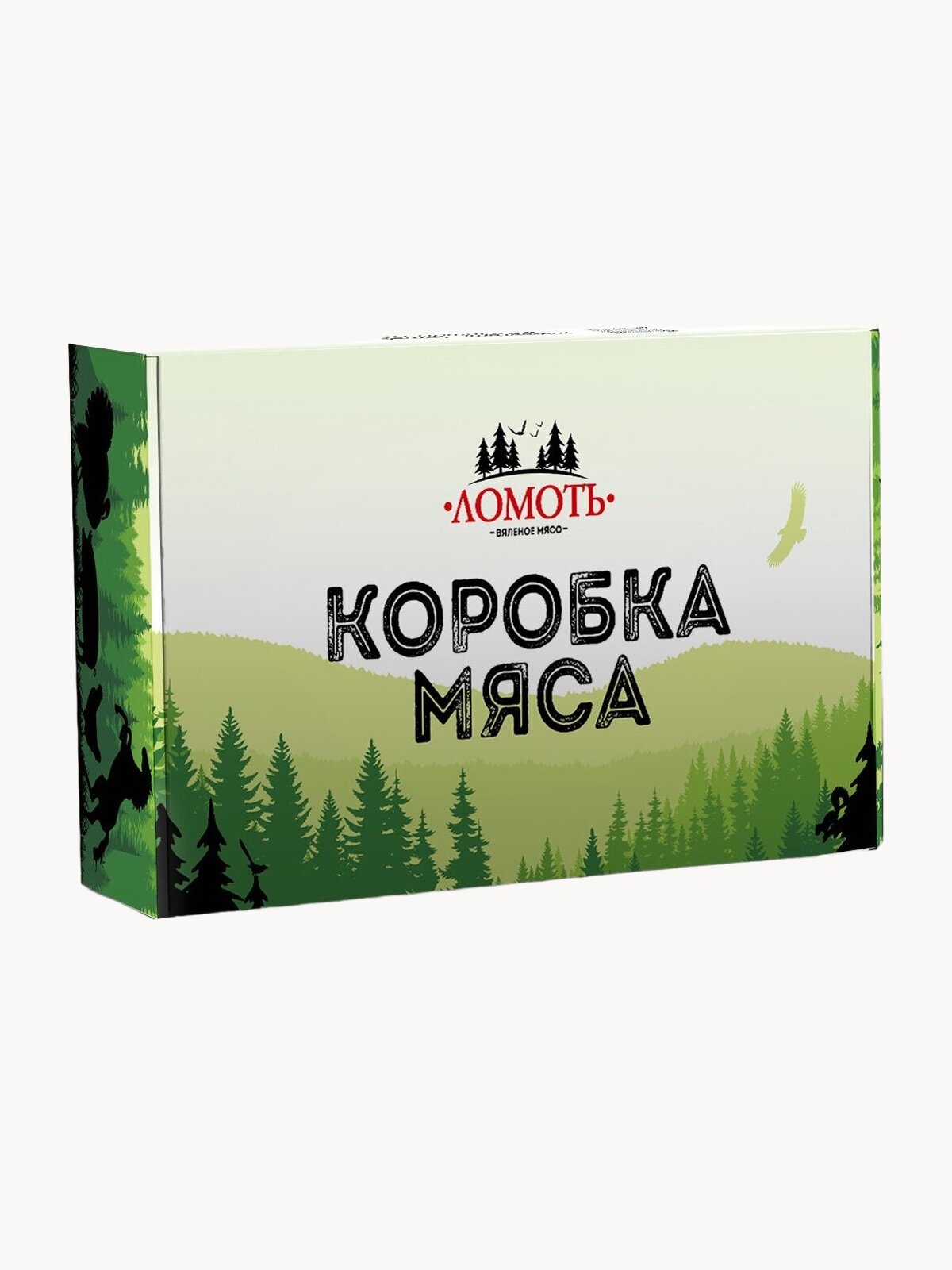 Вяленое мясо Ломоть подарочный набор "Коробка Мяса" 6 пачек по 40 гр (240 гр.)