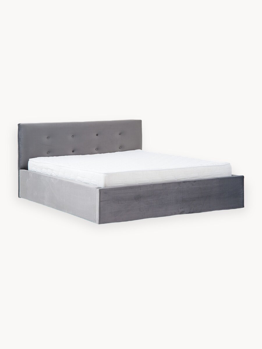 Кровать с матрасом 140 х 200 Лайт, "Рина" высота изголовья 90 см, ширина спального места 140см