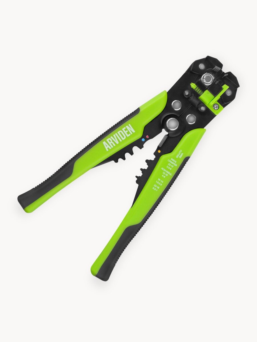 Стриппер, клещи для снятия изоляции и зачистки проводов автоматические обжимные ARVIDEN