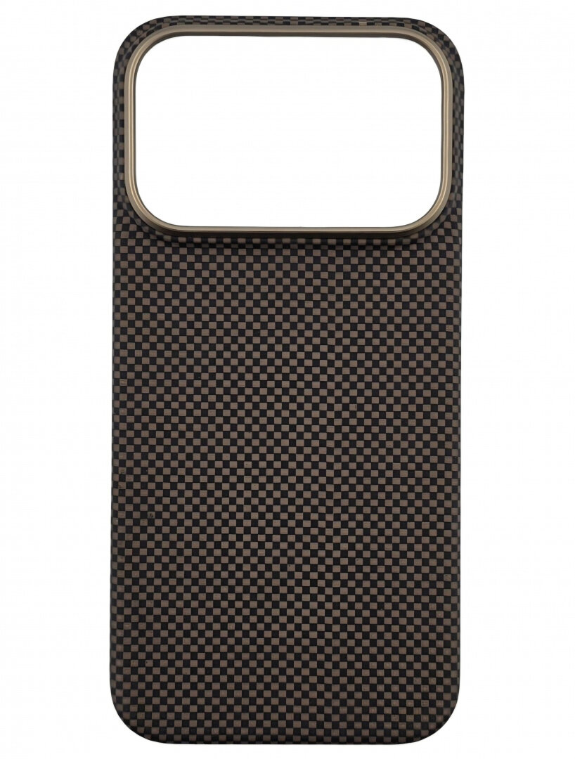 Кевларовый чехол KEVLAR CASE для iPhone 17 Pro, MagSafe, бронзовый