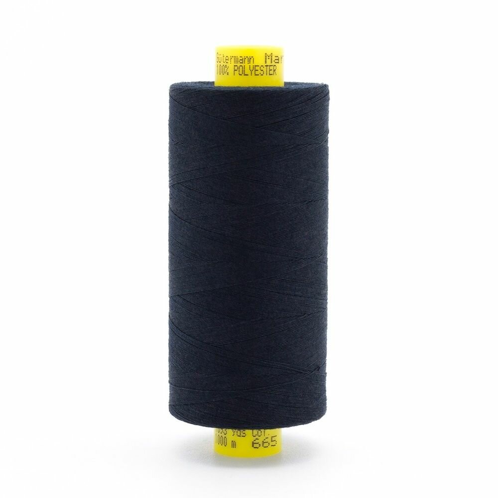 Швейные нитки Gutermann Mara 150/1000 м, цвет 665 сине-черный, 10 шт (713953)
