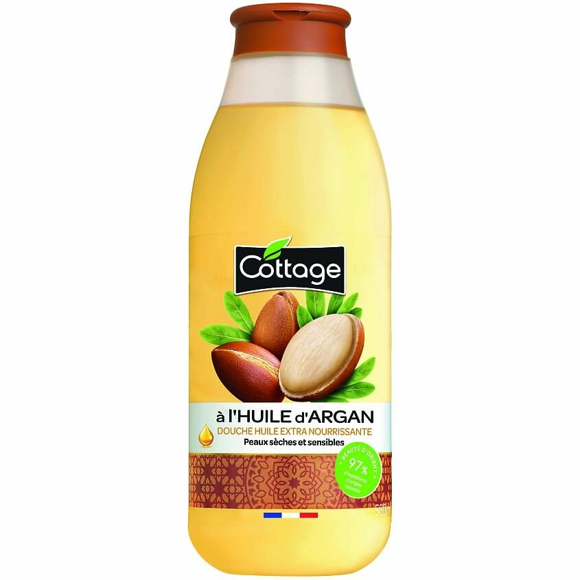 Гель для душа COTTAGE "Extra Nourishing", Precious Oil Shower, питательный, с маслом арганы, 560 мл