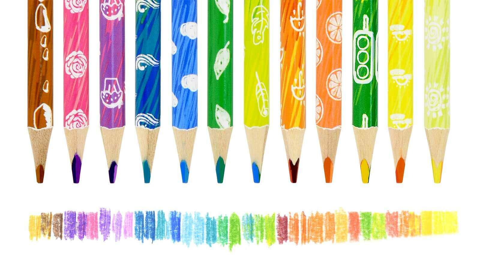 Набор цветных карандашей "Каляка-маляка Мультиколор", трехгранные, 12 цветов