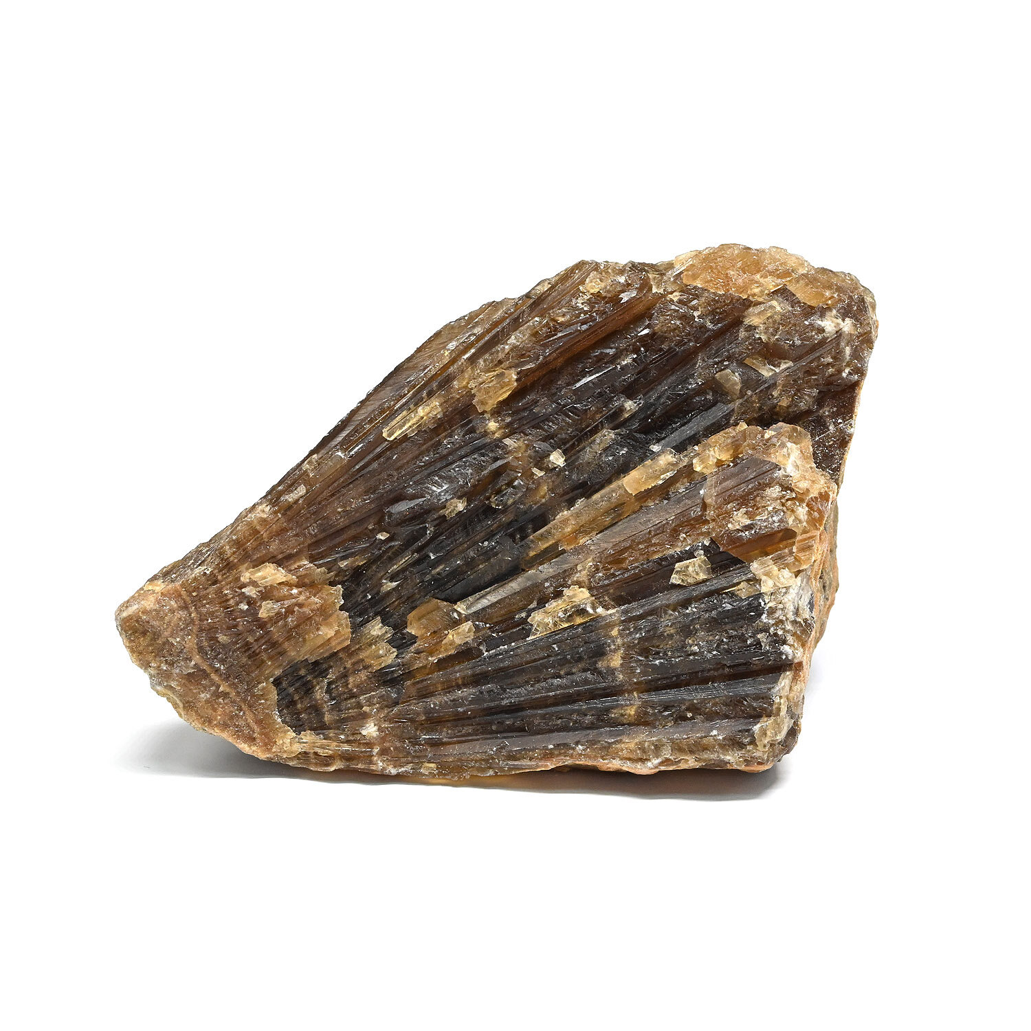 Самородный кальцит янтарный 115*73*57мм, 433г .