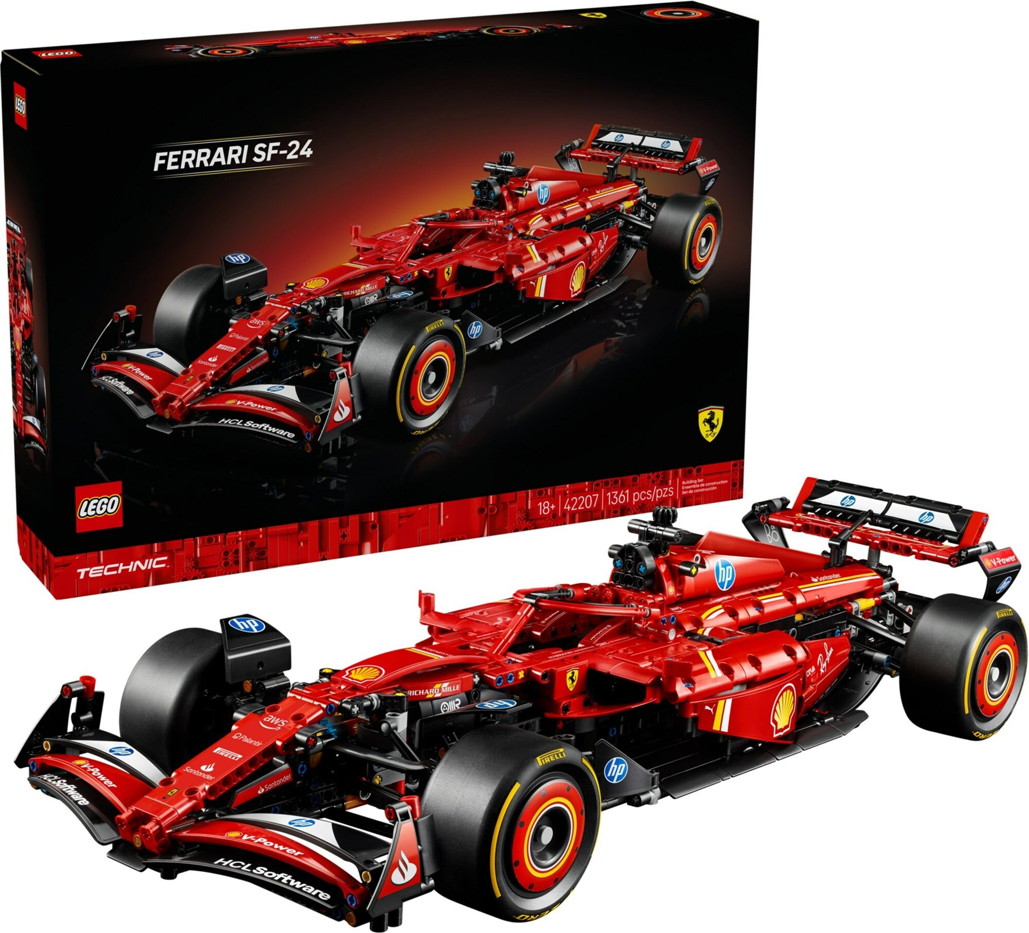 Конструктор LEGO 42207 Formula 1 Гоночная машина Ferrari SF-24