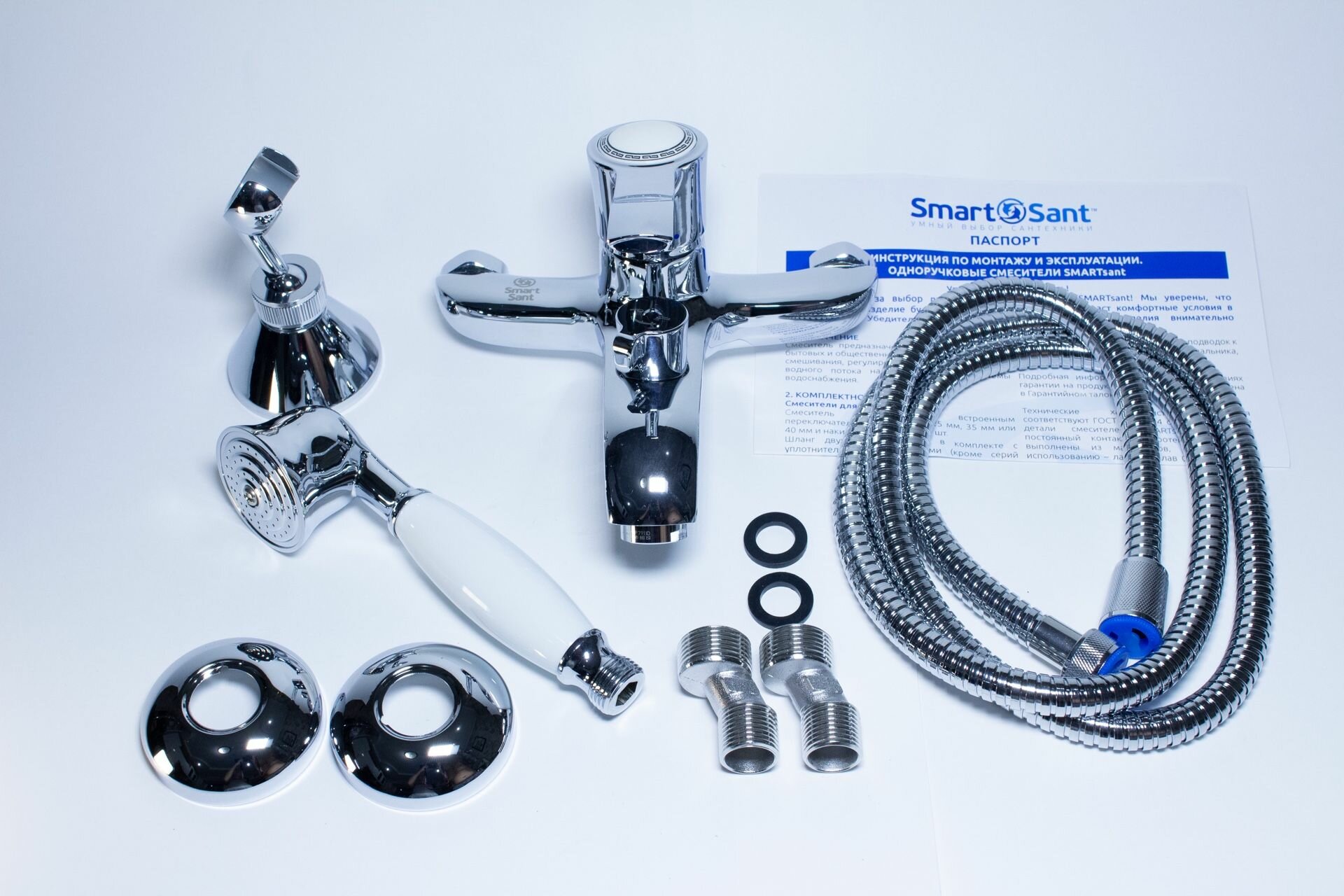 Смеситель для ванны с душевым набором Smartsant SM263503AA Хром
