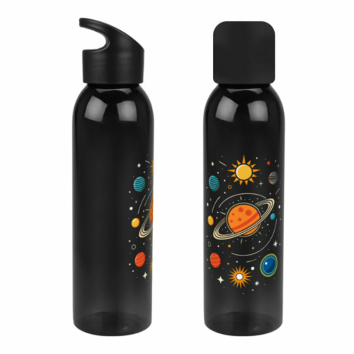 Бутылка для воды «Космос» (черный)
