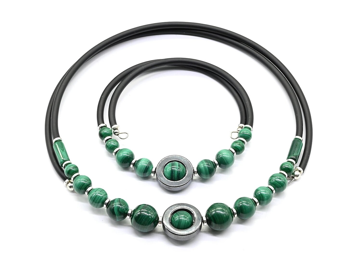 Чокер, малахит