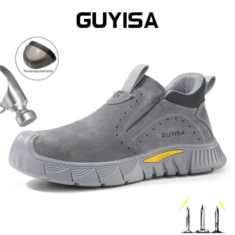 Защитная обувь мужская сварочный рабочая ботинки с защитой от ожогов Стальной носок