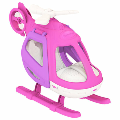 Вертолёт игрушечный "Фея", пластиковый, 38,8x18,3x28,9 см, цвет розовый, нордпласт, 394/2
