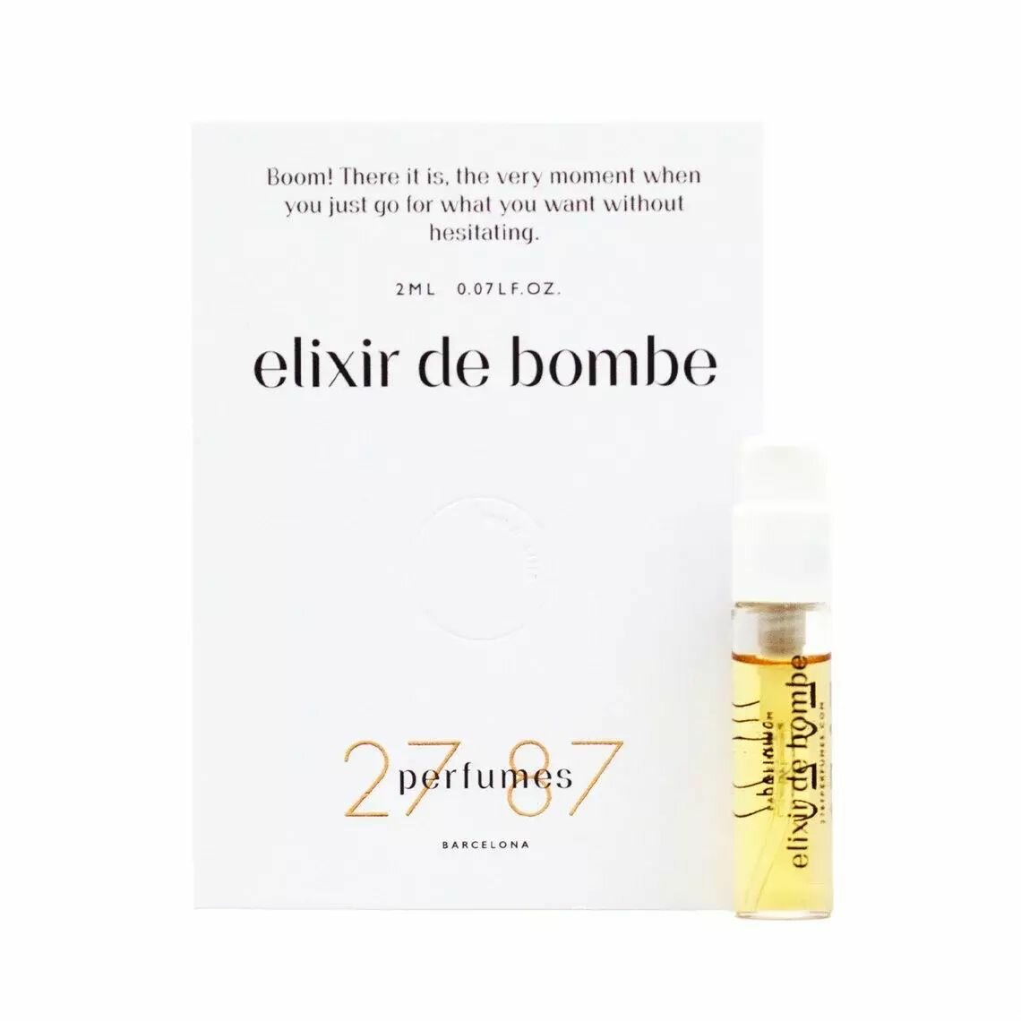 27 87 PERFUMES ELIXIR DE BOMBE Парфюмерная вода унисекс 2 мл