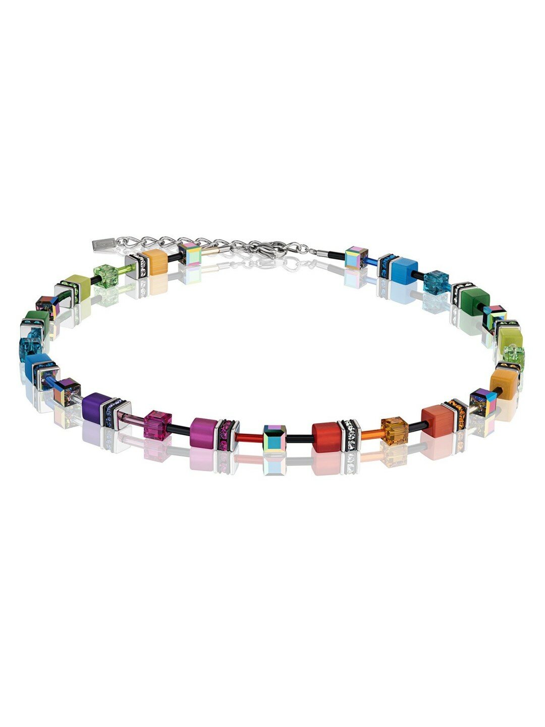 Колье, тигровый глаз, кристаллы Swarovski