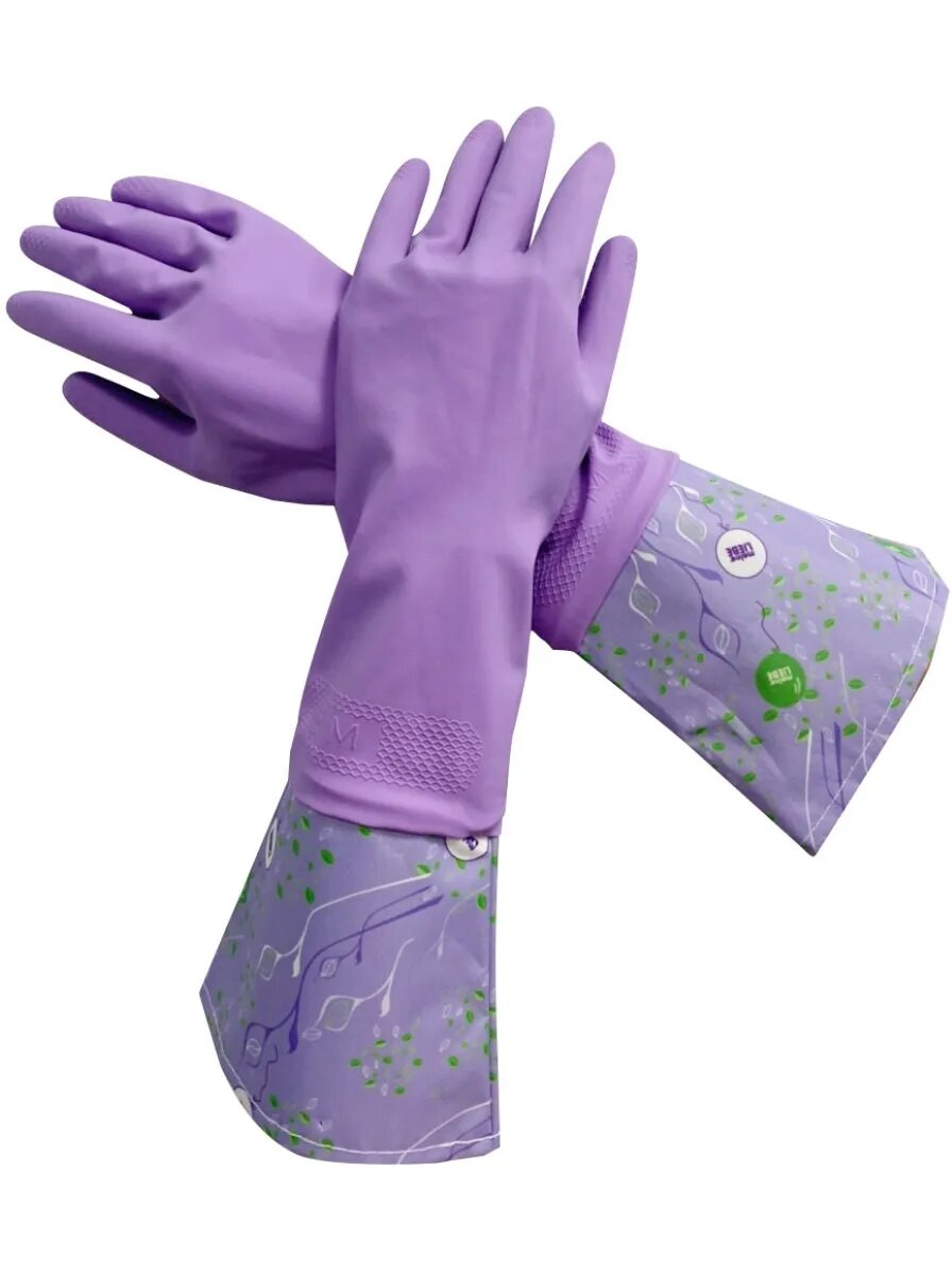 ML Перчатки латексные "Чистенот" с манжетой (хозяйственные) р-м "М"