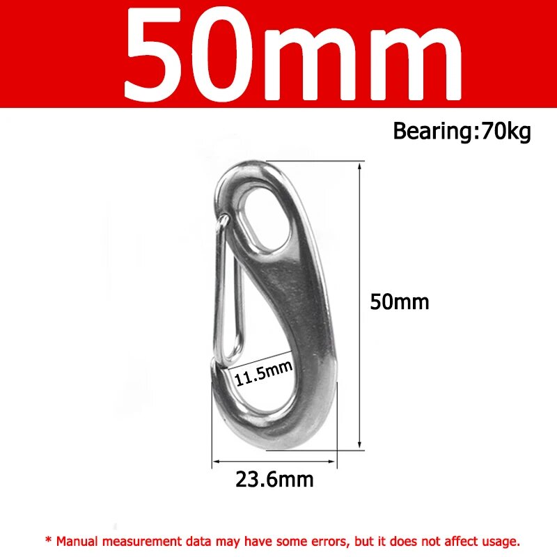 Карабины из нержавеющей стали 304 1pcs, M50