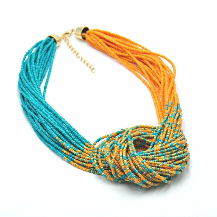 Колье, бисер