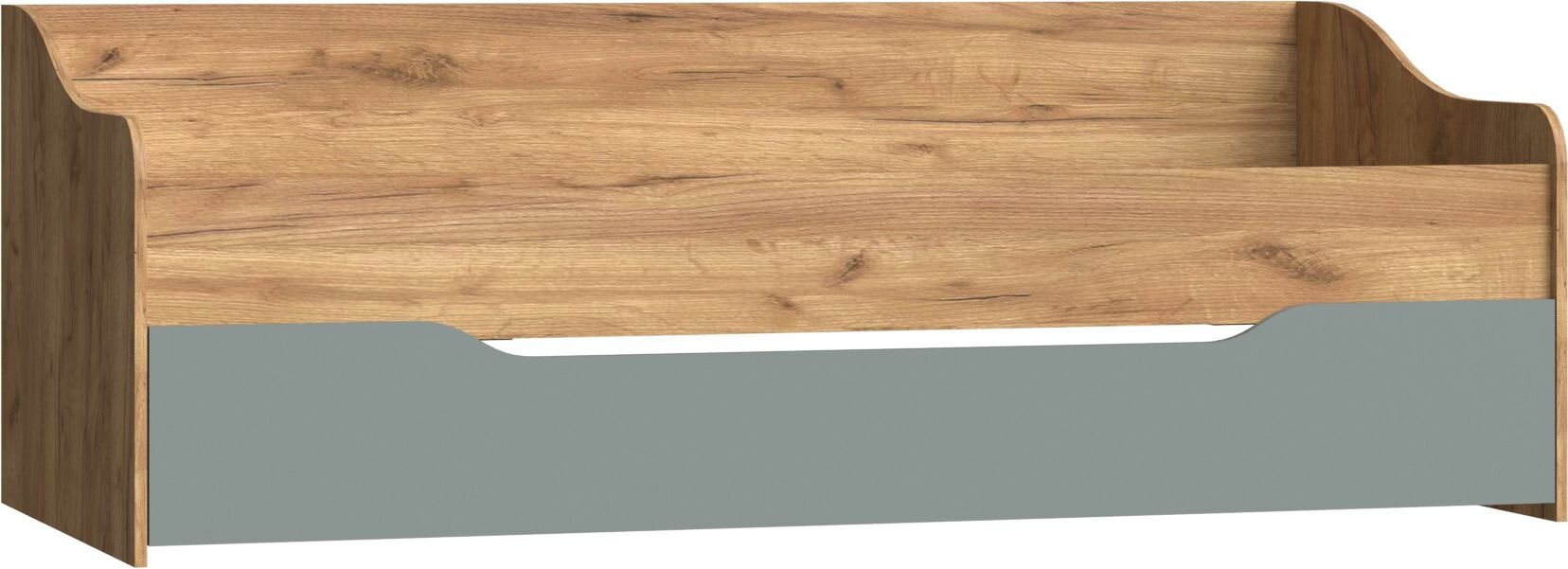 Кровать Челси Color выдвижная 2032х720х952 (Дуб крафт/Сумеречный голубой) МИФ