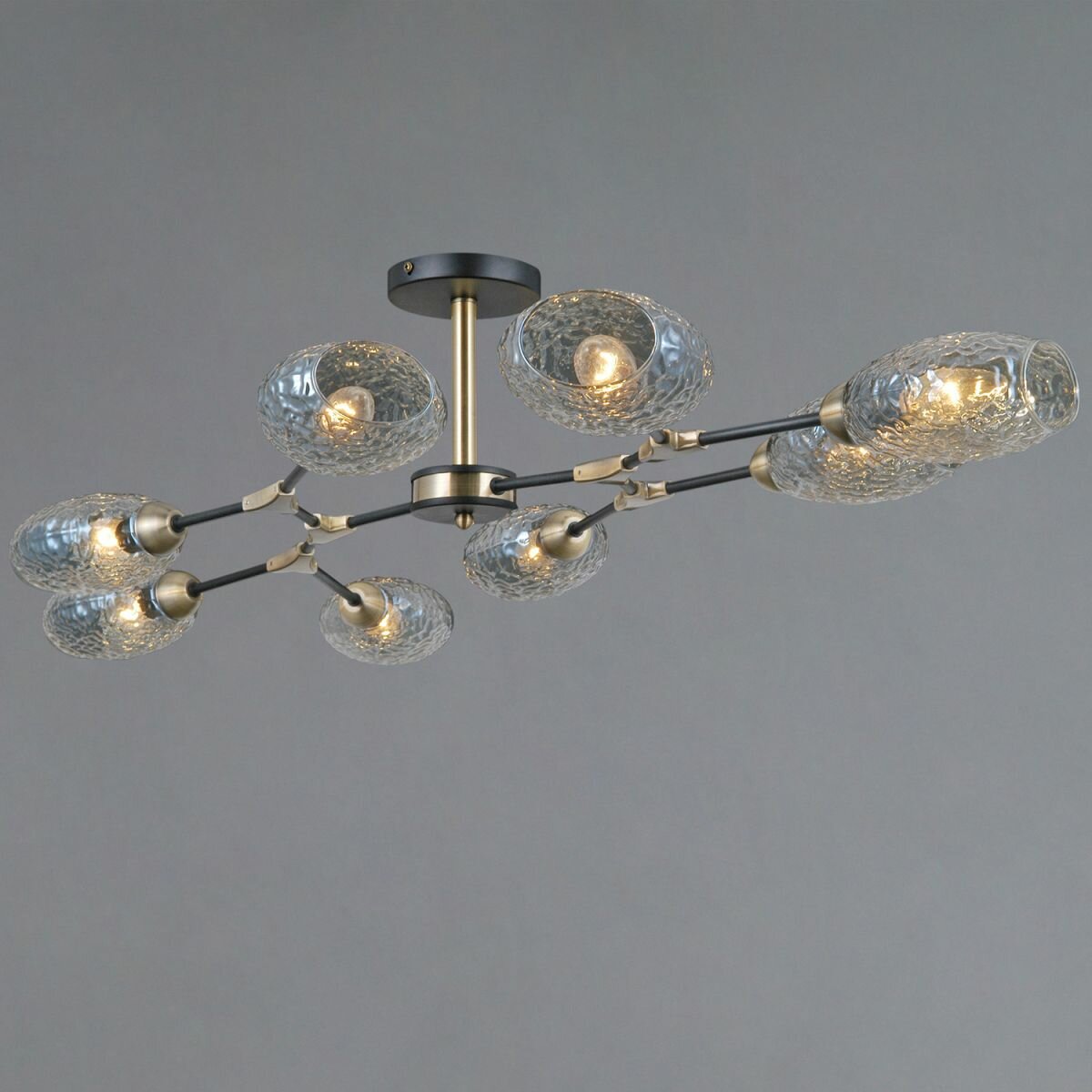 Люстра на штанге Illumico IL0272-8CSQ-25 BK AB TRENTO