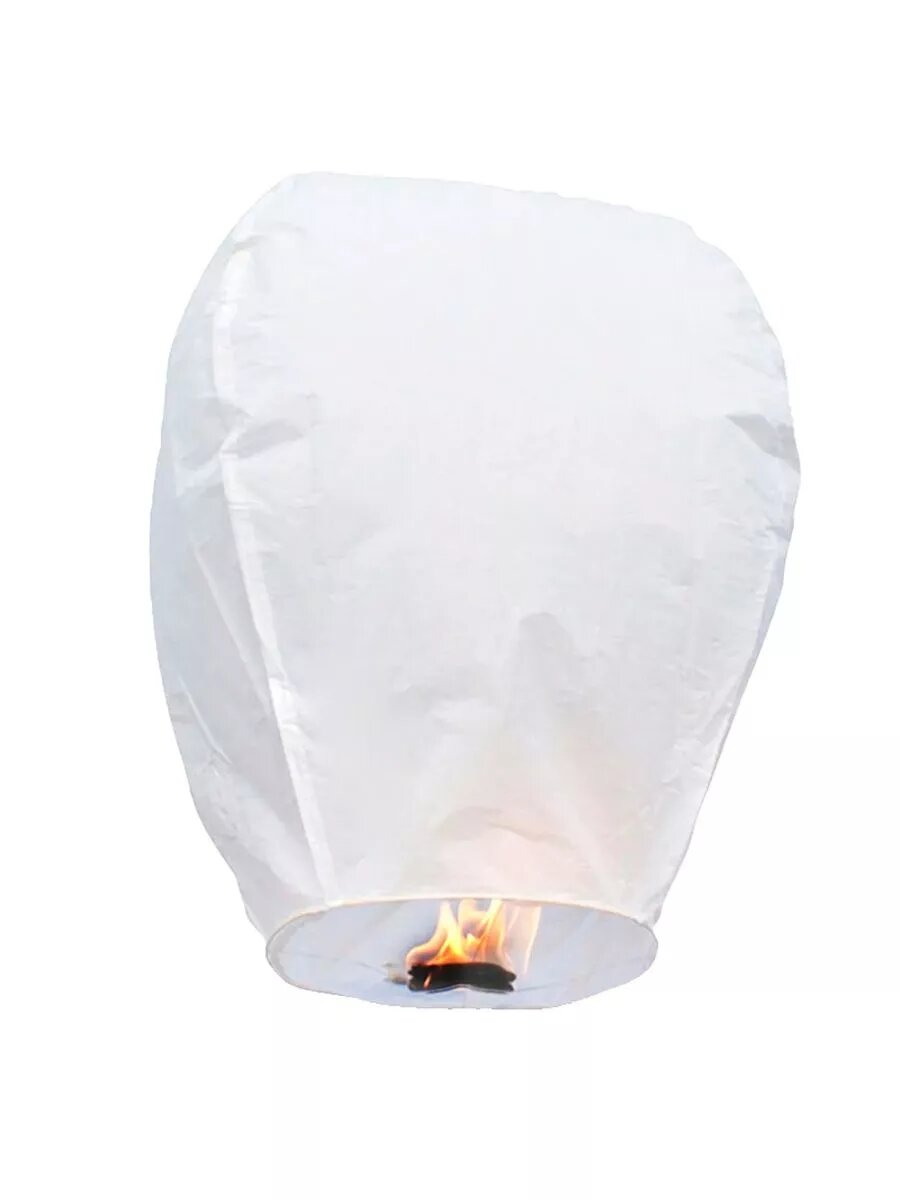 Небесный фонарик Белый, 85*78*31 см, 1 шт. / Веселый праздник