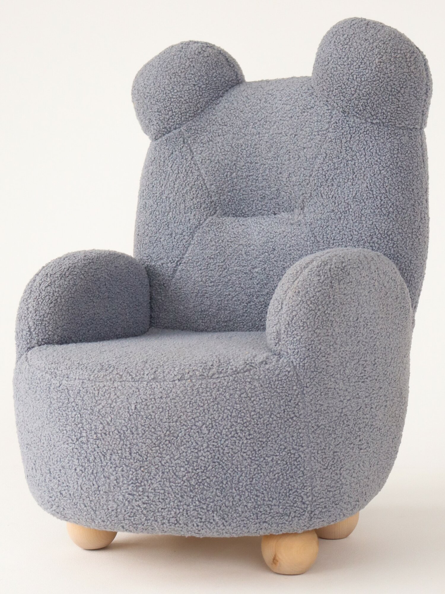 Детский стул мягкий - кресло мишка для дома в детскую комнату букле SIMBA