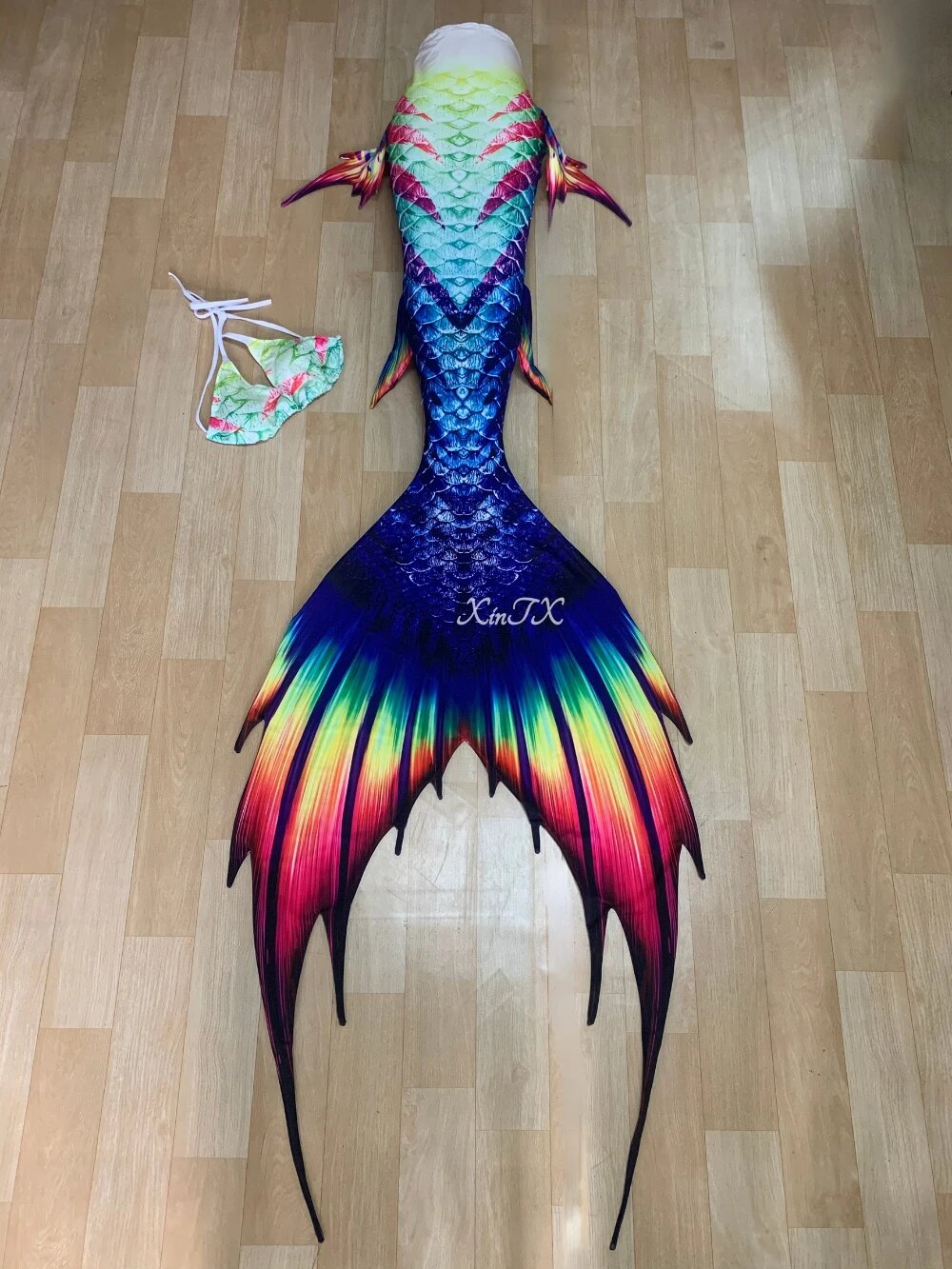 2026 Горячая новинка: Костюм русалки для взрослых (женский и мужской), черный, с S, No Monofin