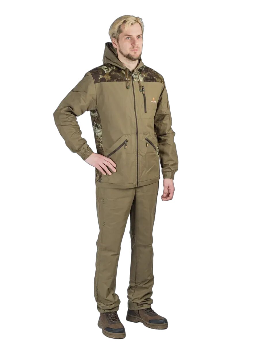 Костюм мужской летний для активного отдыха и рыбалки с капюшоном Дрозд-1