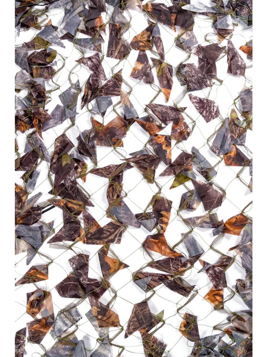 Накидка маскировочная для засидки темный лес 5x3 метра для охоты пейнтбола и страйкбола с шнурами-завязками