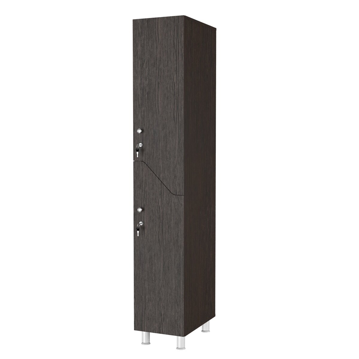Шкаф для раздевалок стандарт-элегия №1А, Дуб Венге