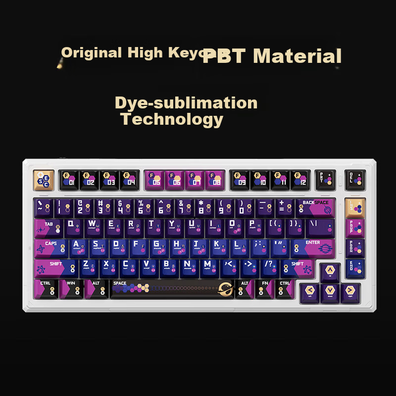 Ikbc K83 Starry Sky Wireless Mechanical Keyboard with Wired Bluetooth 3 Modes RGB Customization High Appearance Value Gaming Esports Office Computer