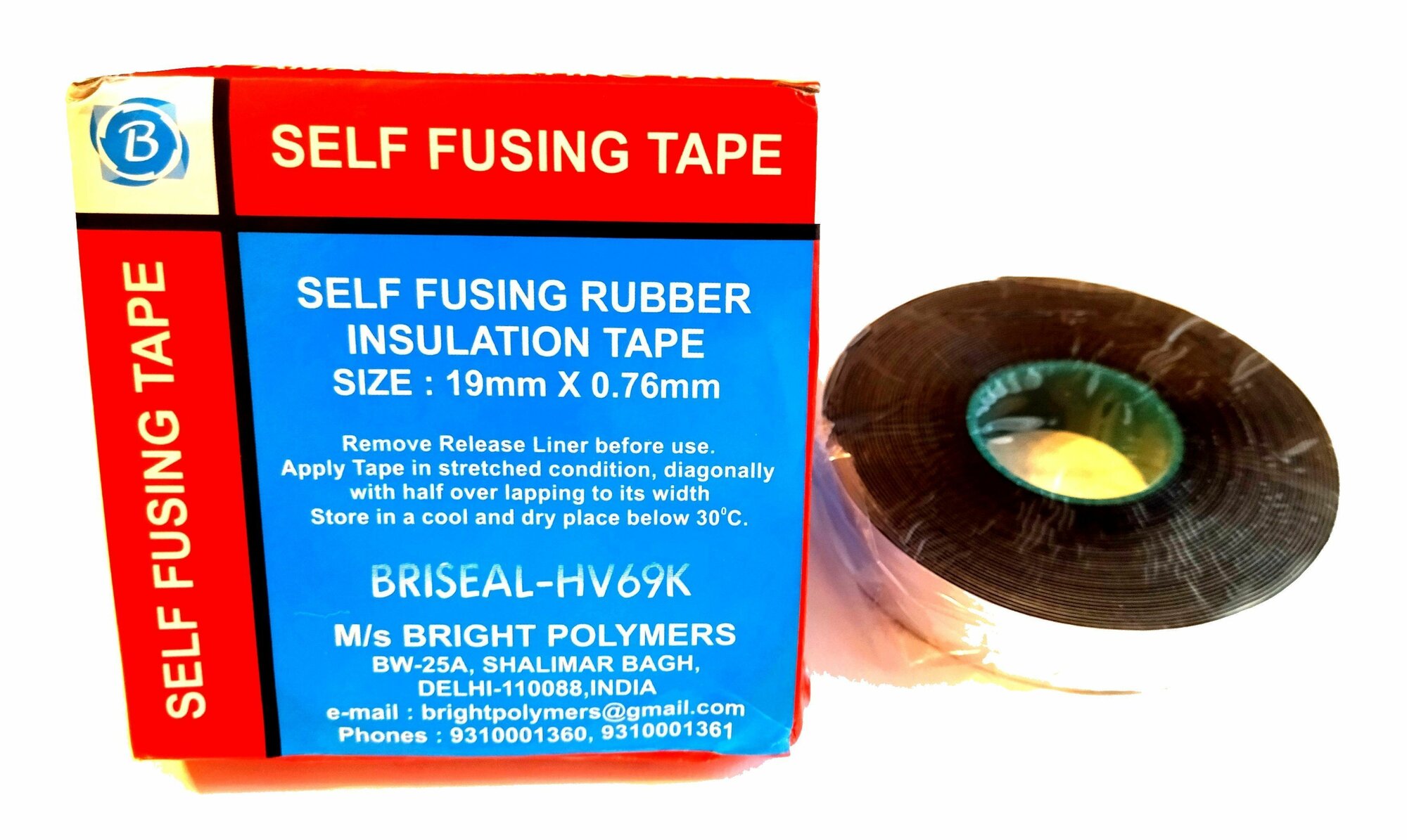 Герметизирующая лента BRISEAL-HV69K 19 мм 9 м 760 мкм