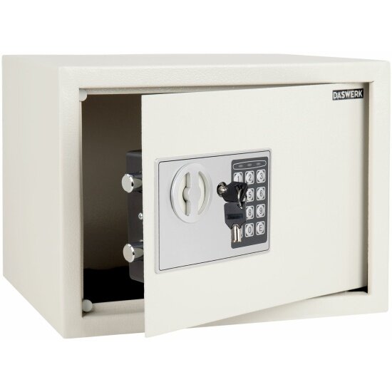 Сейф мебельный Daswerk SC-250EL (250х350х250 мм), электронный замок, бежевый, 291345