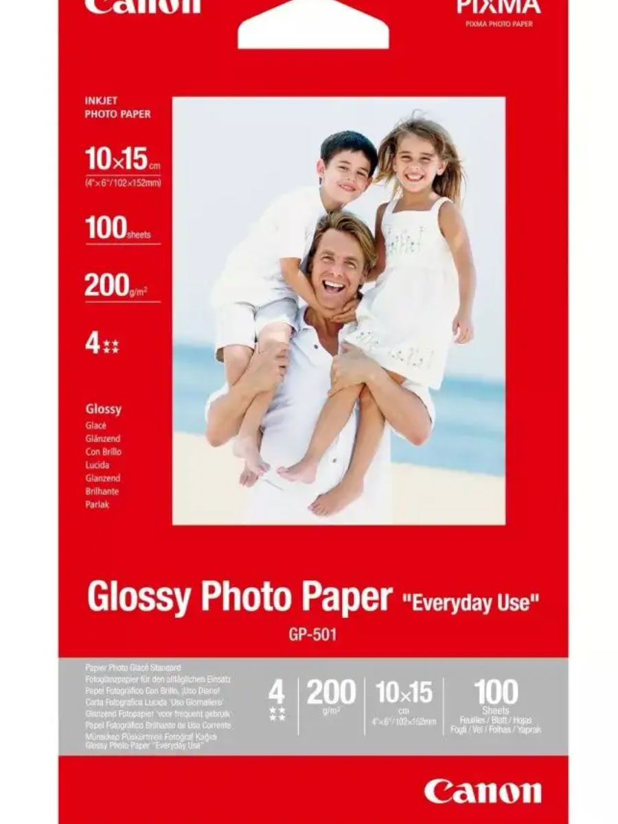 Фотобумага Canon GP-501 10x15 глянцевая, 50 листов, 200 г/м2 (без упаковки )
