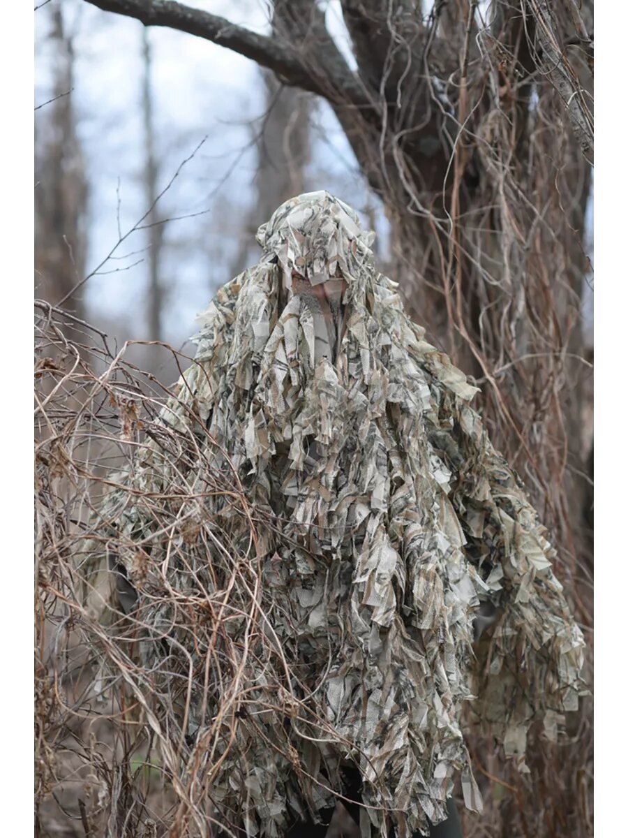 Накидка маскировочная Лесовик из сетки для летней охоты и активного отдыха