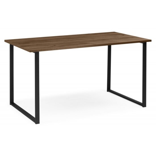 Стол деревянный Woodville Лиман 140 х 80 дуб крафт табачный / черный матовый