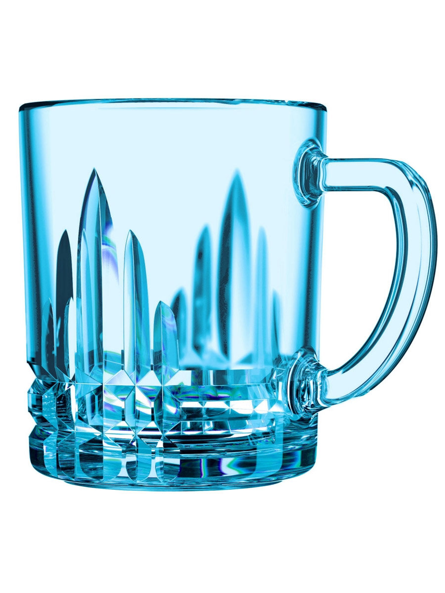 Кружка Гусь-хрустальный стеклянная, 300 мл, Морская волна
