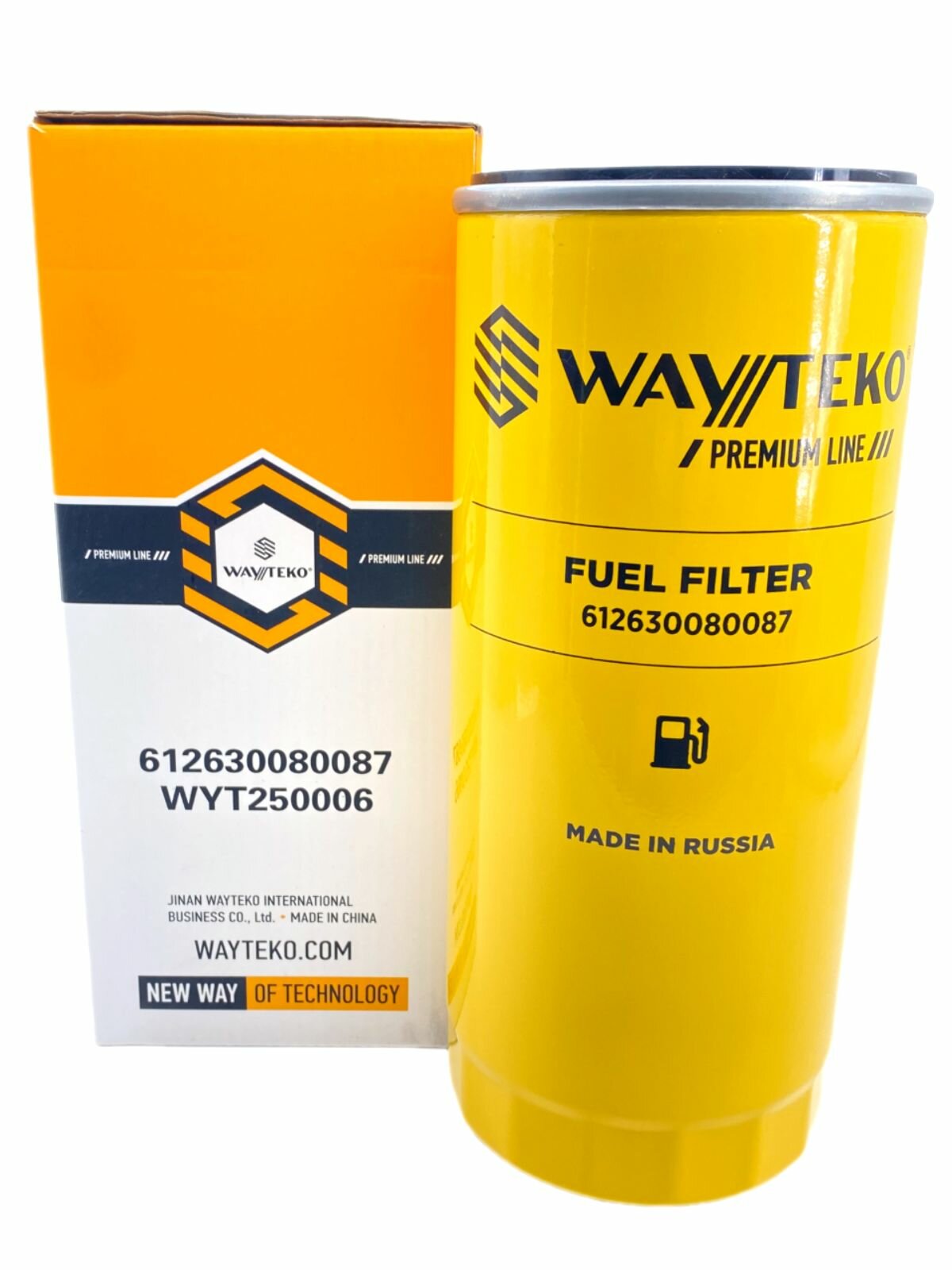 Фильтр топливный тонкой очистки Евро3 дв. WD615/618, WD10/12, WP10/12 и CA6DM2, резьба M32x1.5мм от WAYTEKO PREMIUM (Россия) Арт. 612630080087