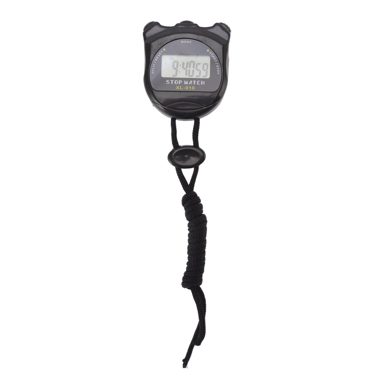 Цифровой секундомер-таймер для судьи, водонепроницаемый, многофункциональный, 140 мАч, спортивный секундомер-таймер для бега и гонок, черный